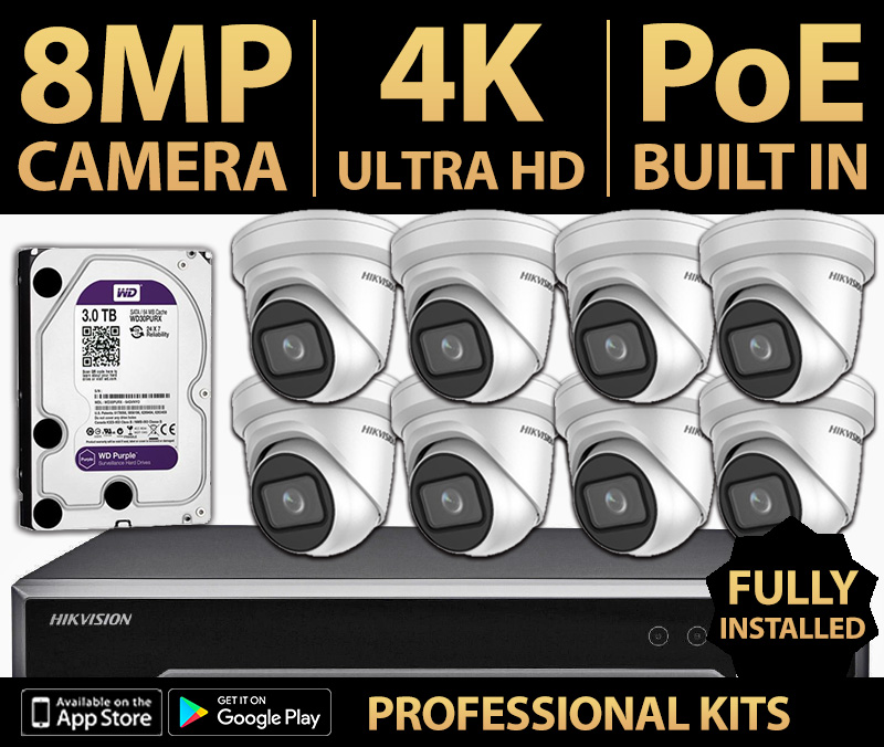 8x 8MP CAMERA PACKAGE